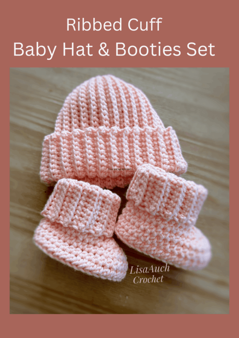 Easy & FREE Crochet Baby Booties Pattern (4 sizes)